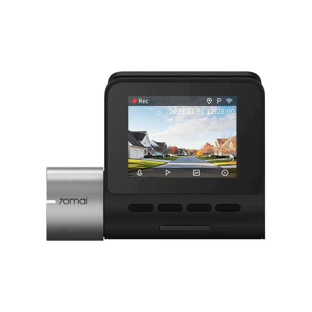 70mai Dash Cam A500S 2.7K HD with 2-Inch Screen & Dual-Channel Support ...