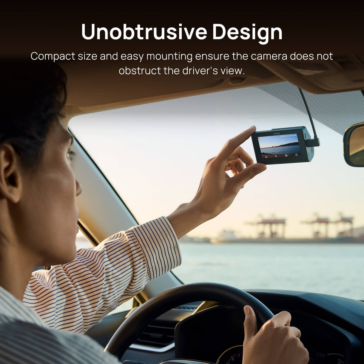 4K HDR Dash Cam A810S Sony Starvis 2 License Plate Enhancement - 70mai ...