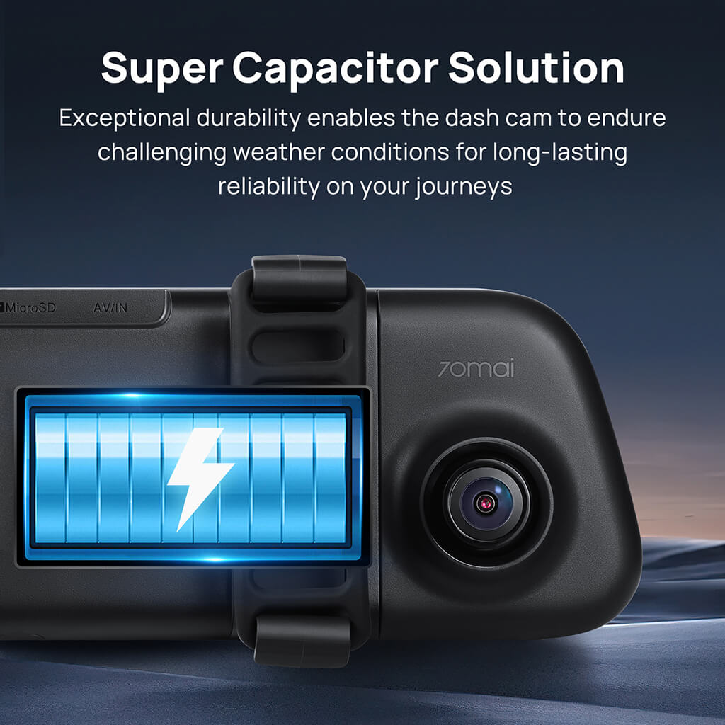70mai Rearview Dash Cam S500 3K HDR with A 9-Inch Touch Screen & Super ...